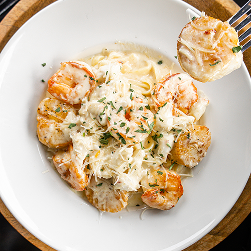 Asiago Cream Pasta – Catering Jimmy's Famous Seafood